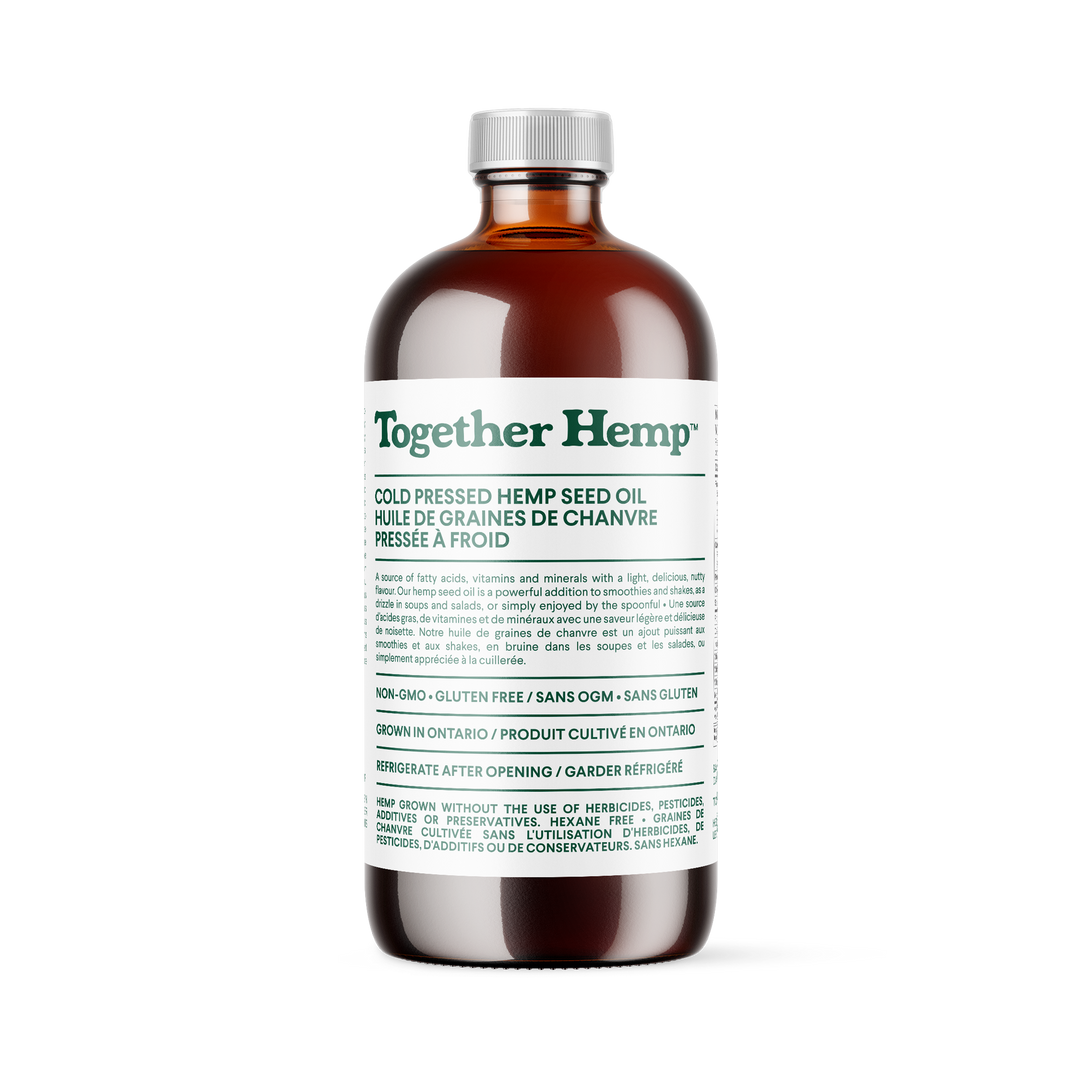 Cold Pressed Hemp Seed Oil Together Hemp